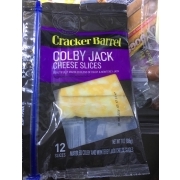 Cracker Barrel Colby Jack Cheese Slices: Calories, Nutrition Analysis ...