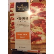 Signature Select Pepperoni Pizza, Ultra Thin Crust: Calories, Nutrition ...