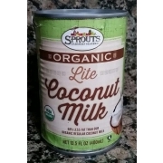 Sprouts Farmers Market Organic Lite Coconut Milk: Calories, Nutrition ...