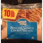 Great Value Boneless Skinless Chicken Breasts: Calories, Nutrition ...