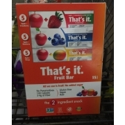 That's It Fruit Bar, Variety Pack: Calories, Nutrition Analysis & More ...