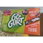 Yoplait Go Gurt Raspberry, Strawberry Banana Tube, Variety Pack ...