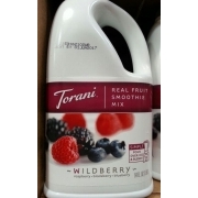 Torani Real Fruit Smoothie Mix, Wildberry: Calories, Nutrition Analysis ...