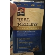 Quaker Real Medleys Super Grains, Blueberry Pecan Granola: Calories ...