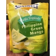 Sunsweet Pacific Tropicals, Philippine Green Mango, Dried: Calories ...