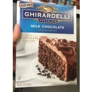Ghirardelli Chocolate Milk Chocolate Premium Cake Mix: Calories ...