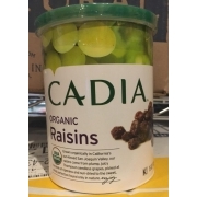 Cadia Organic Raisins: Calories, Nutrition Analysis & More | Fooducate