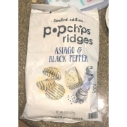 Popchips Ridges, Asiago And Black Pepper, Popped Chip Snack: Calories ...