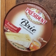 President Brie Soft Ripened Cheese: Calories, Nutrition Analysis & More ...