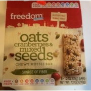 Freedom Foods Oats Cranberries And Mixed Seeds, Chewy Muesli Bar ...