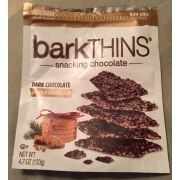barkTHINS Snacking Chocolate, Dark Chocolate, Gingerbread: Calories ...