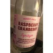 Trader Joe's Raspberry Cranberry Spritzer: Calories, Nutrition Analysis & More | Fooducate