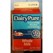 Dairy Pure Whole Milk: Calories, Nutrition Analysis & More | Fooducate