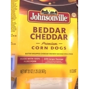 Johnsonville Beddar Cheddar Premium Corn Dogs: Calories, Nutrition ...