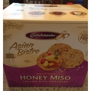 Crunchmaster Asian Bistro, Sesame Rice Crackers, Honey Miso: Calories ...