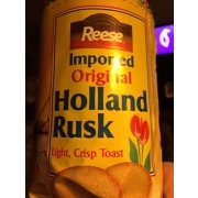 Reese's Holland Rusk, Original: Calories, Nutrition Analysis & More ...