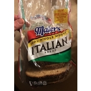 Maier's 100% Whole Wheat Italian Bread: Calories, Nutrition Analysis ...