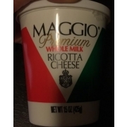 Maggio Premium Whole Milk Ricotta Cheese: Calories, Nutrition Analysis ...
