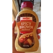Meijer Spicy Brown Mustard: Calories, Nutrition Analysis & More | Fooducate