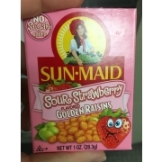 Sun Maid Sour Strawberry Flavored Golden Raisins: Calories, Nutrition ...