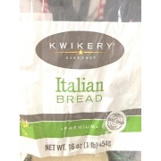 Kwikery Italian Bread: Calories, Nutrition Analysis & More | Fooducate