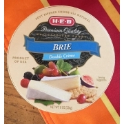 H-E-B Cheese, Soft Ripened, Double Creme: Calories, Nutrition Analysis ...