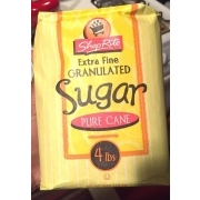 ShopRite Sugar, Pure Cane: Calories, Nutrition Analysis & More | Fooducate