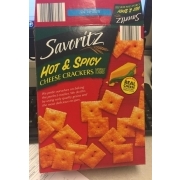 Savoritz Hot And Spicy Cheese Crackers: Calories, Nutrition Analysis ...