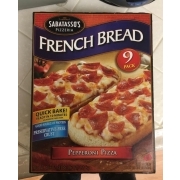 Sabatasso's Pizzeria Pepperoni Pizza, French Bread: Calories, Nutrition ...