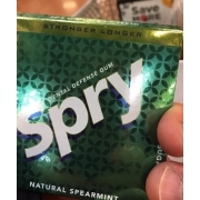 Spry Dental Defense Gum, Natural Spearmint: Calories, Nutrition ...