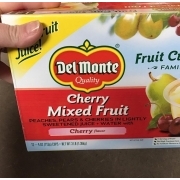 Del Monte Quality Cherry Mixed Fruit, Cherry Flavor: Calories ...