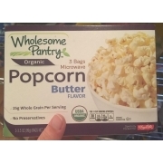 Wholesome Pantry Popcorn, Butter Flavor: Calories, Nutrition Analysis ...