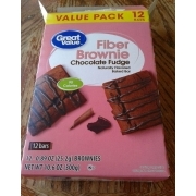 Great Value Fiber browine Chocolate Fudge: Calories, Nutrition Analysis ...
