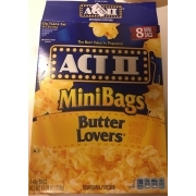 Act II Popcorn, Butter Lovers, Mini Bags: Calories, Nutrition Analysis ...