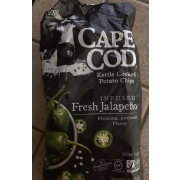 Cape Cod Kettle Cooked potato Chips, Infused fresh Jalapeno: Calories ...