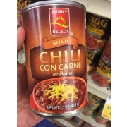 Sunny Select Mild Chili: Calories, Nutrition Analysis & More | Fooducate