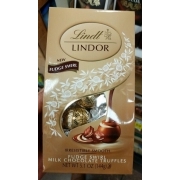 Lindt Lindor Truffles, Milk Chocolate Fudge Swirl: Calories, Nutrition ...