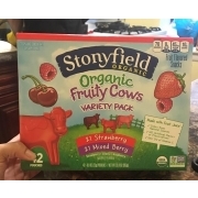 Stony Field Organic Organic, Fruity Cows, Variety Pack: Calories ...