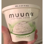 Muuna Cottage Cheese, Lowfat Plain, Creamy Small Curd: Calories ...