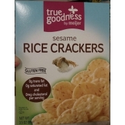 True Goodness By Meijer Sesame Rice Crackers: Calories, Nutrition ...