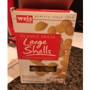 Weis Quality Pasta, Large Shells, Classic: Calories, Nutrition Analysis ...
