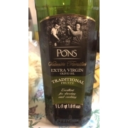 Pons Extra Virgin Olive Oil, Traditional Fruity: Calories, Nutrition ...