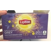 Lipton Amazingly Grey, Black Tea With Bergamot Flavor, 20 Tea Bags ...