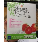 Nature's Promise Stars Fruit Snacks, Strawberry: Calories, Nutrition ...