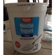 WinCo Nonfat Yogurt, Plain: Calories, Nutrition Analysis & More | Fooducate