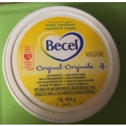 Becel Margarine, Original: Calories, Nutrition Analysis & More | Fooducate