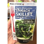 Red Fork Spinach Skillet Sauce, Garlic Parmesan: Calories, Nutrition ...