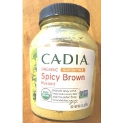 Cadia Mustard, Spicy Brown, Organic: Calories, Nutrition Analysis ...