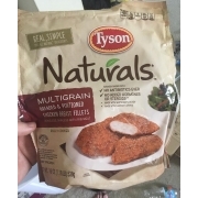 Tyson Naturals, Multigrain Breaded And Portioned Chicken Breast Fillets ...