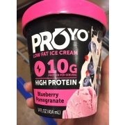 Proyo Low Fat Ice Cream, Blueberry Pomegranate: Calories, Nutrition ...